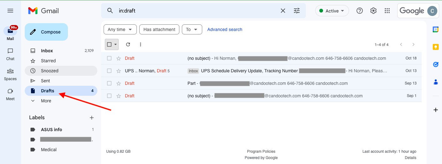 Candoo How to Delete Email Drafts – CandooTech