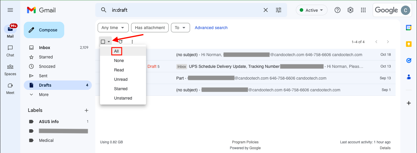 Candoo How to Delete Email Drafts – CandooTech