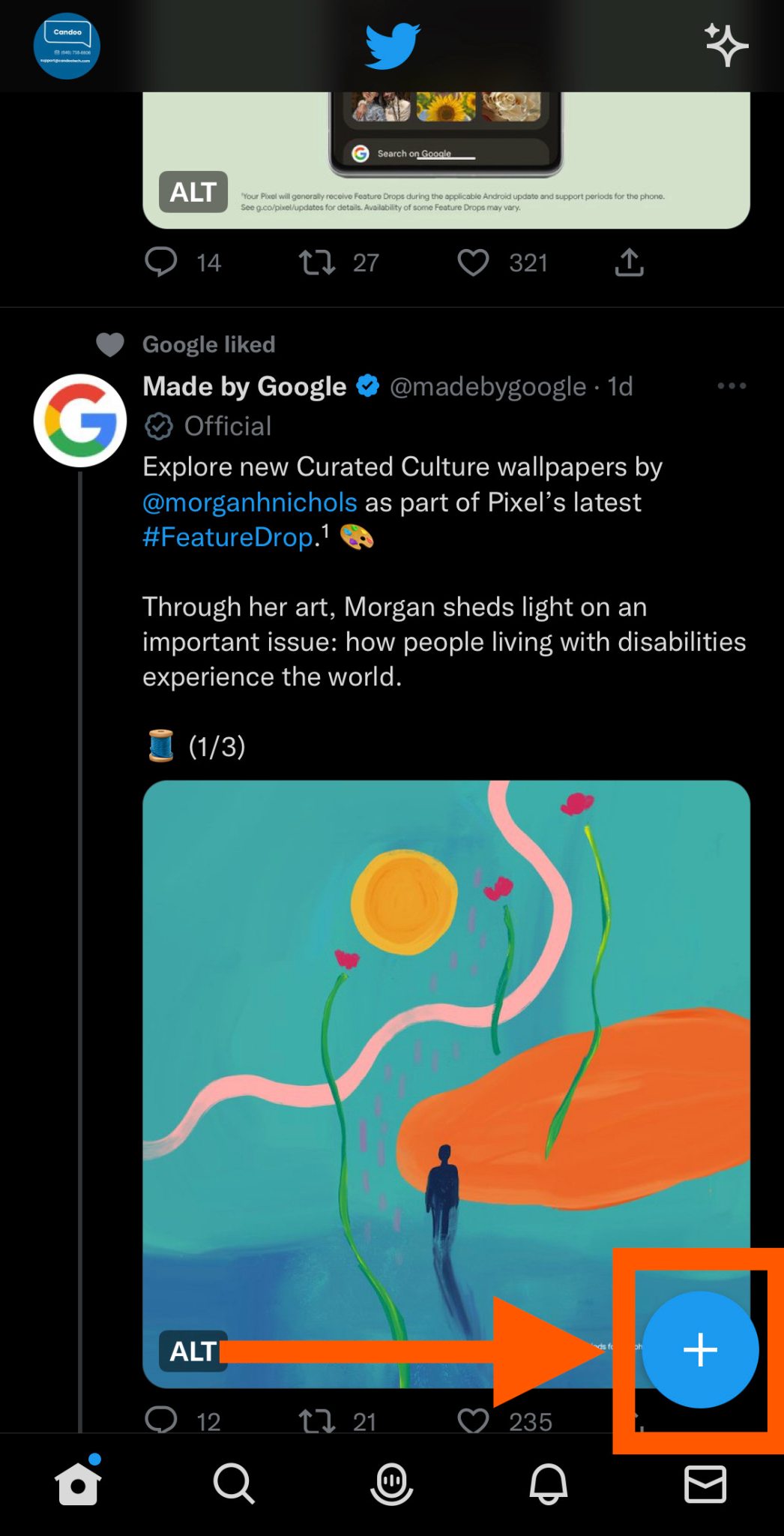 Candoo How To Tweet (post a message) on Twitter – CandooTech