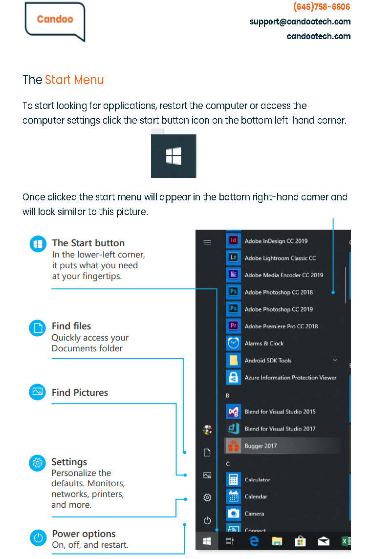 Candoo How to Windows 10 Basics, Part 1 – CandooTech
