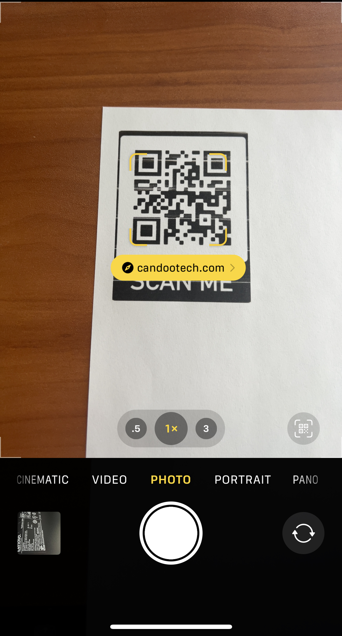 Candoo How to Scan a QR code with your iPhone, iPad, or iPod touch ...